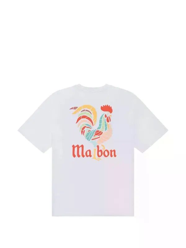 MALBON Bermuda Rooster T-shirt - White