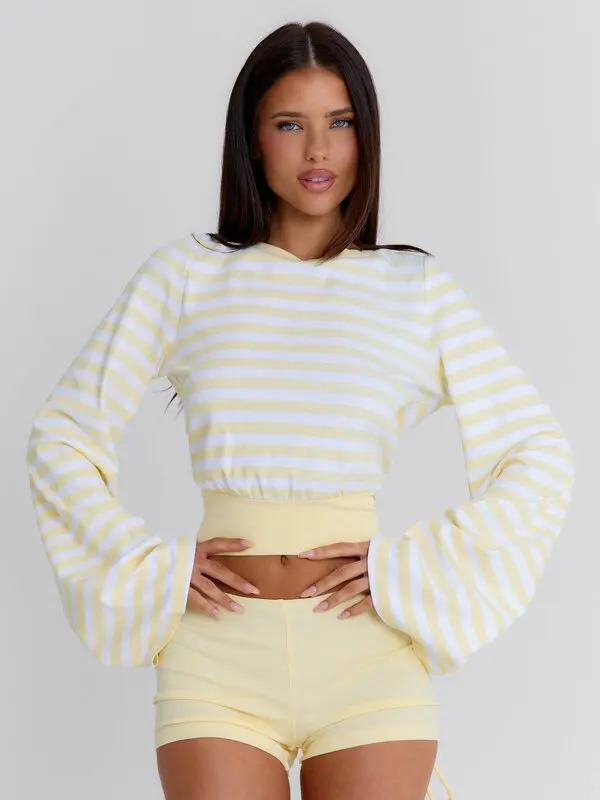 OUTCAST Martae Stripe Ribbed Shorts