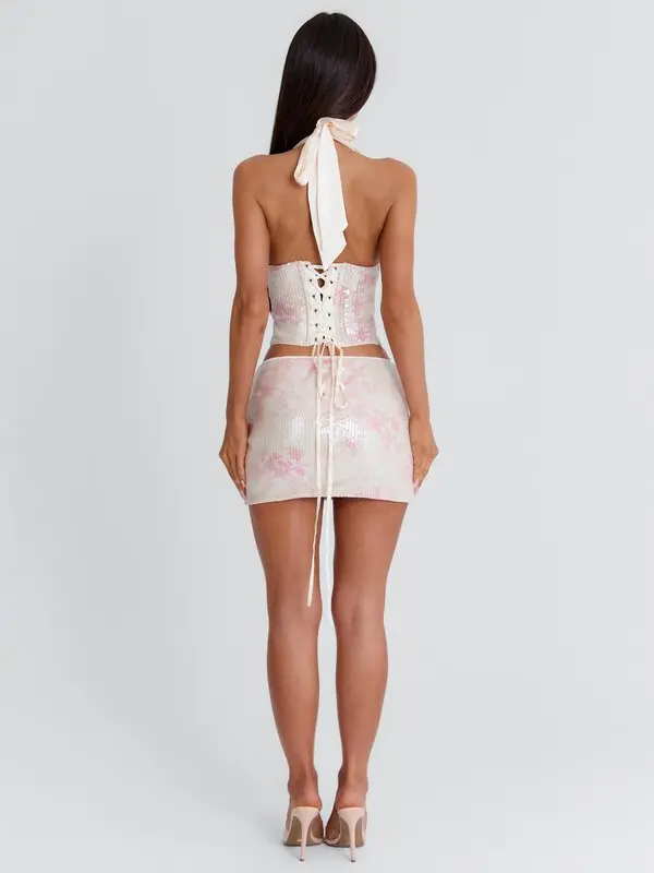 OUTCAST Elvira Mini Skirt In Victoria