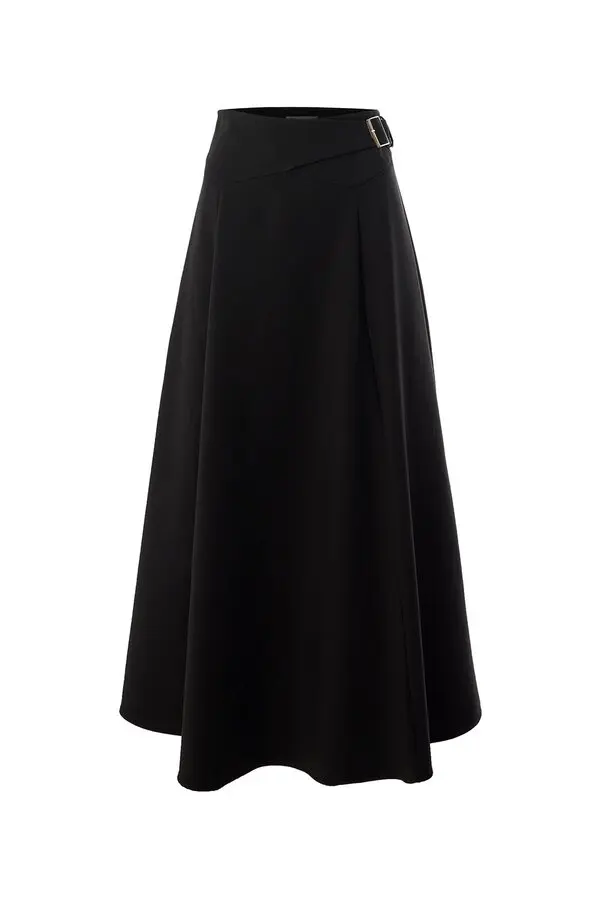 EXQUISE Sol Flared Midi Skirt