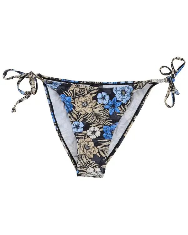 LORDS OF HARLECH Bonita Tropical Mix Bikini Bottom - Black