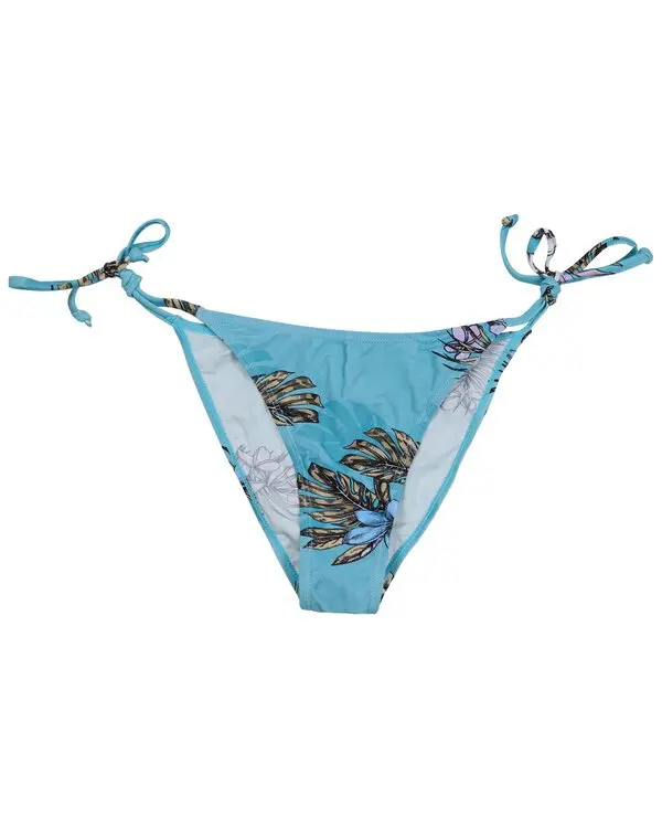 LORDS OF HARLECH Bonita Exotic Floral Teal Bikini Bottom - Blue