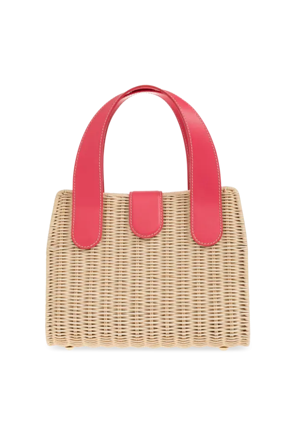 Rodo Woven Texture Handbag - Beige