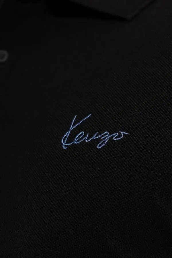 Kenzo Polo With Logo - Black