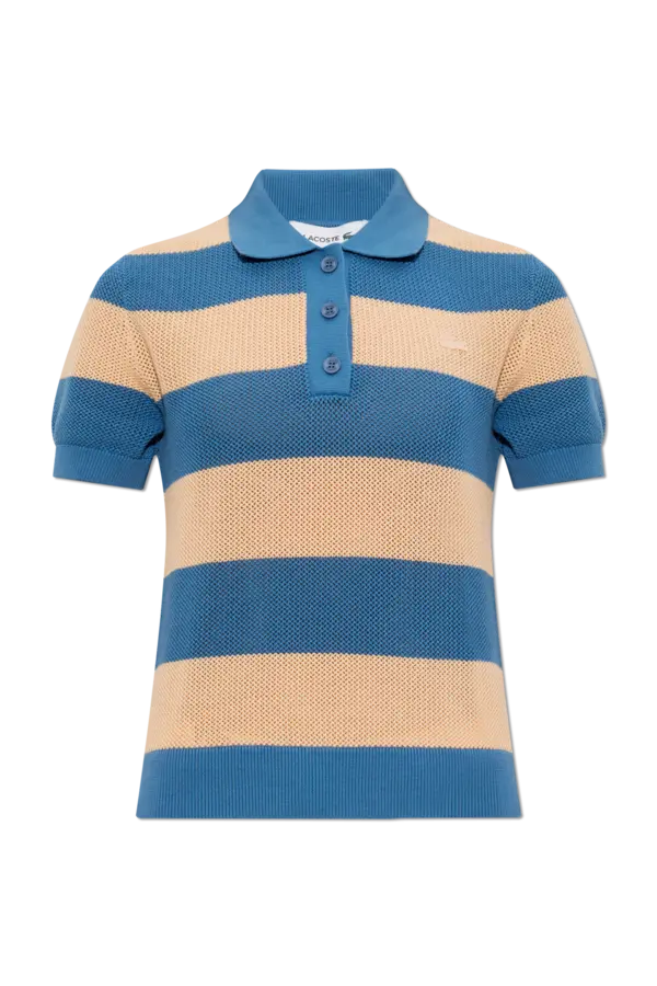 Lacoste Striped Cotton Polo