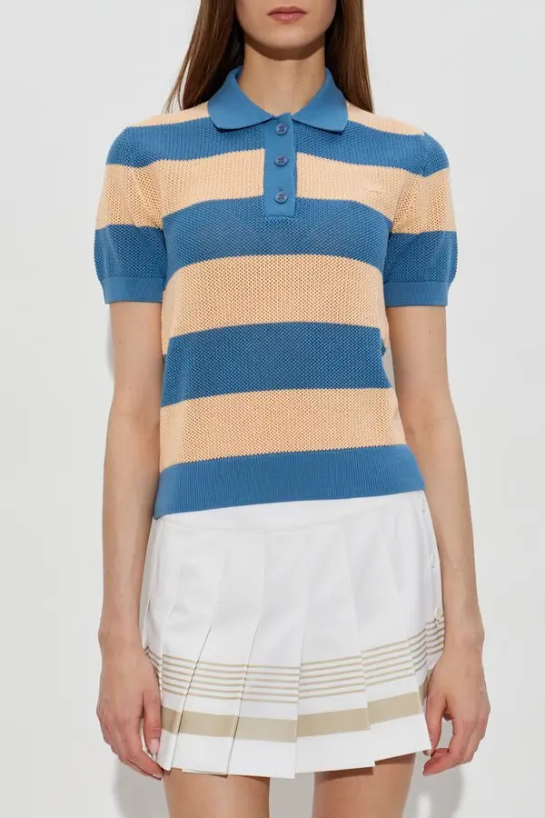 Lacoste Striped Cotton Polo
