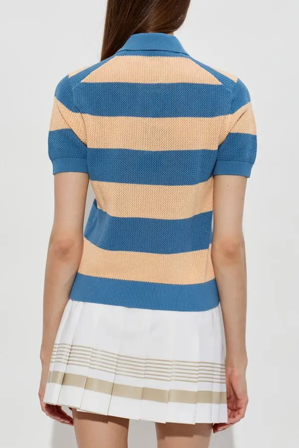 Lacoste Striped Cotton Polo