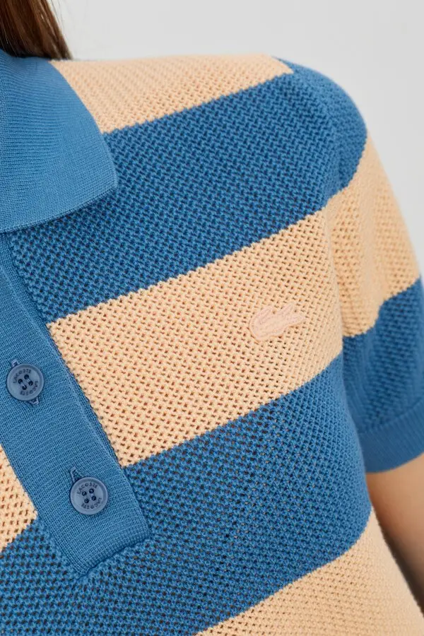 Lacoste Striped Cotton Polo