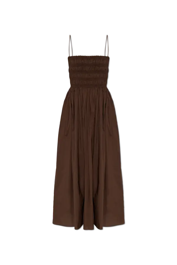 Matteau Off-shoulder Maxi Dress - Brown
