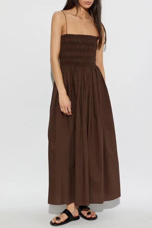 Matteau Off-shoulder Maxi Dress - Brown