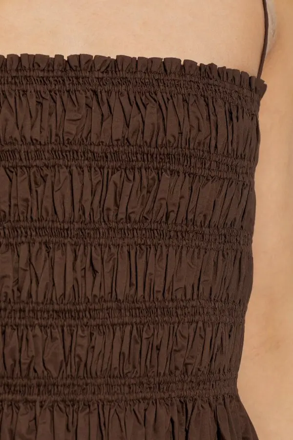 Matteau Off-shoulder Maxi Dress - Brown