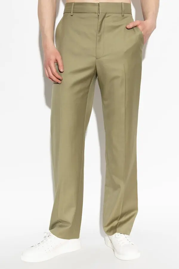 Kenzo Wool Trousers - Green