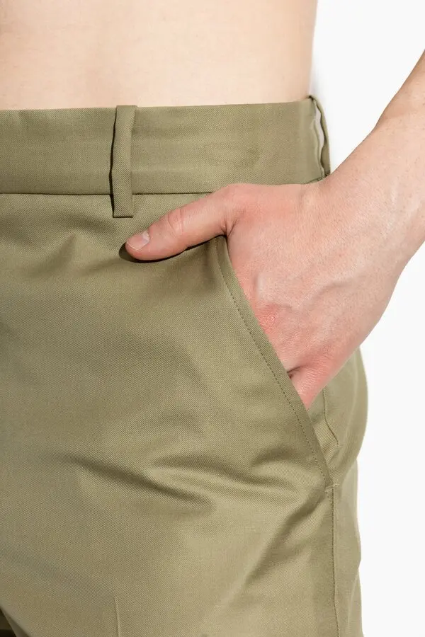 Kenzo Wool Trousers - Green