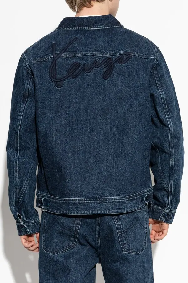 Kenzo Dark Blue Denim Jacket - Navy Blue
