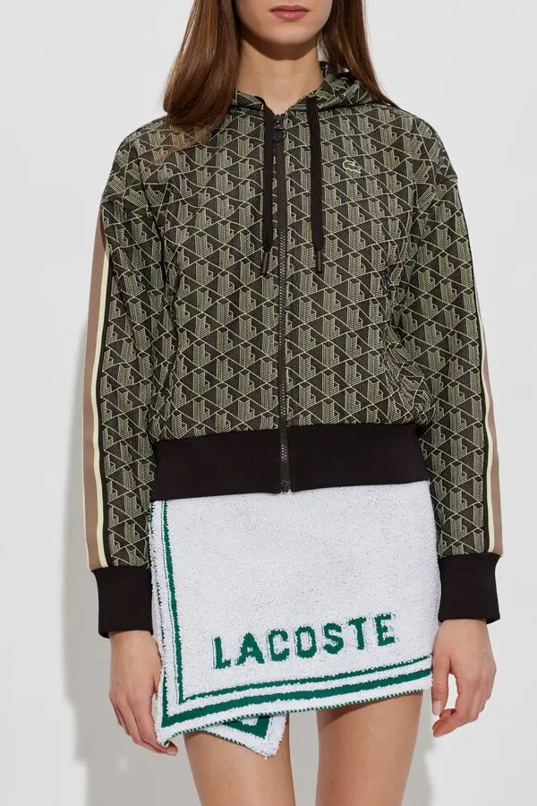 Lacoste Monogram Zip-up Sweatshirt