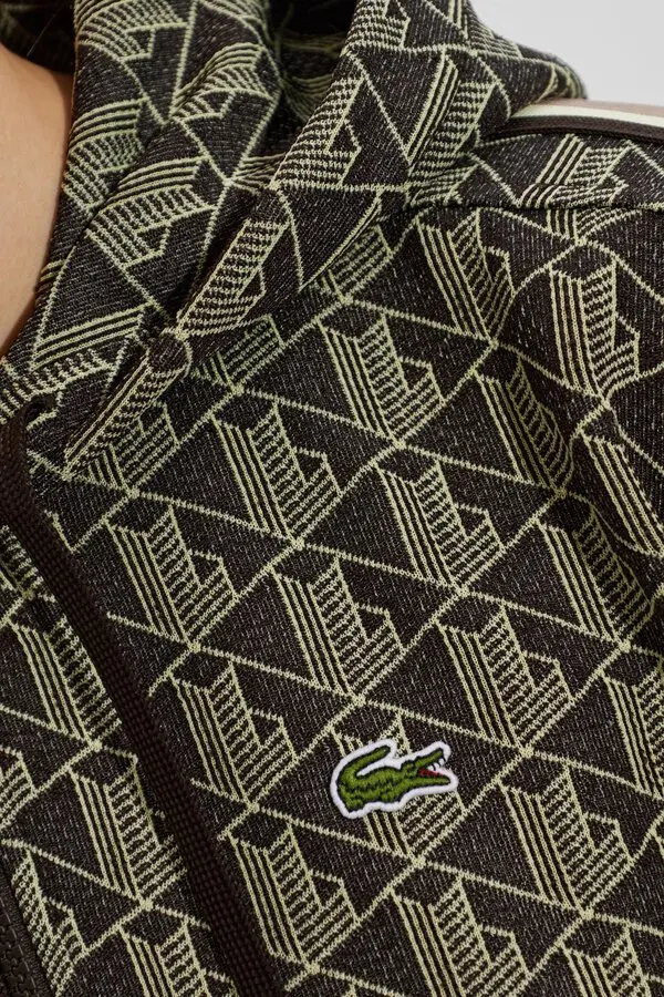 Lacoste Monogram Zip-up Sweatshirt