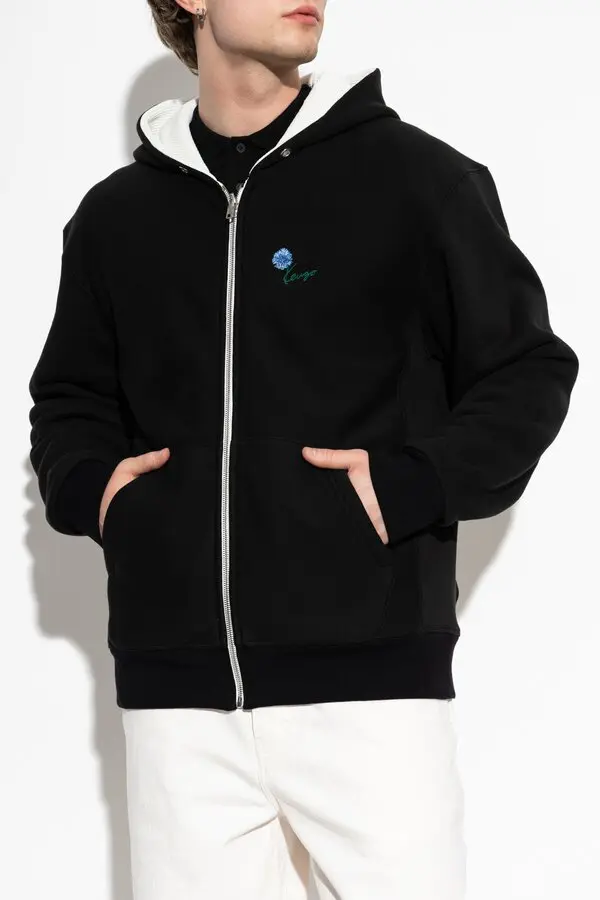 Kenzo Reversible Embroidered Cotton Hoodie