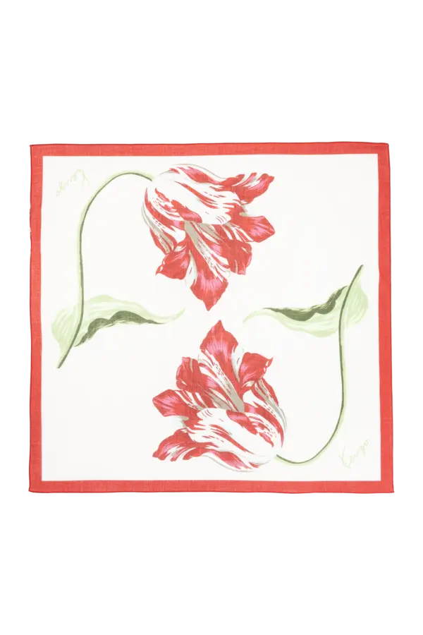 Kenzo Scarf With Logo - Multicolour