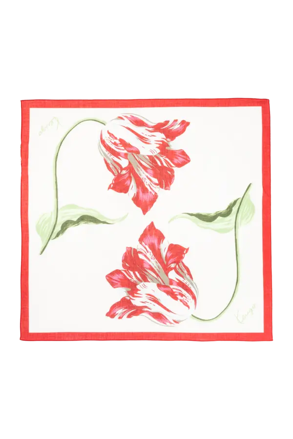 Kenzo Scarf With Logo - Multicolour