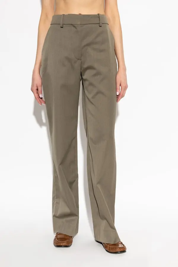 Victoria Beckham Creased Tailored Trousers