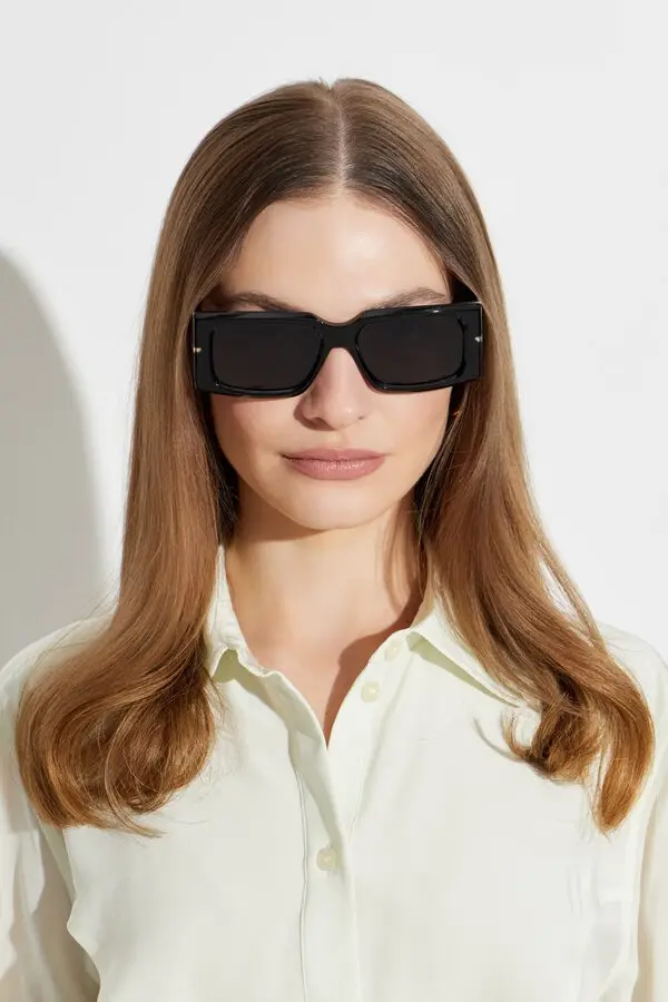 Victoria Beckham Rectangular Acetate Sunglasses