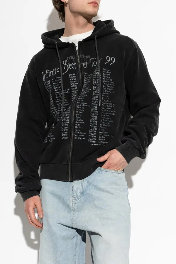 MISBHV Cotton Zip-up Hoodie With Concert Print