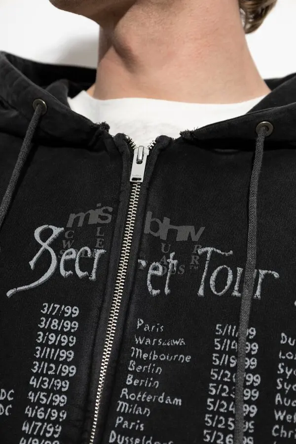 MISBHV Cotton Zip-up Hoodie With Concert Print