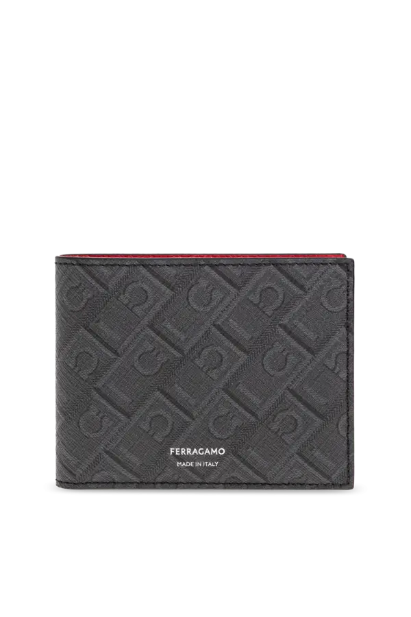 FERRAGAMO Monogram Wallet - Grey