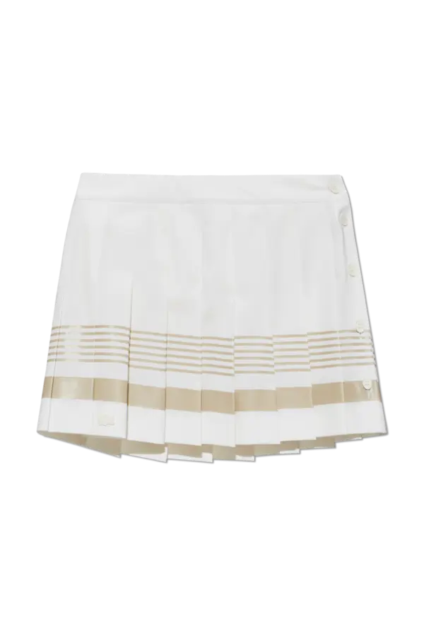 Lacoste Pleated Mini Skirt - White