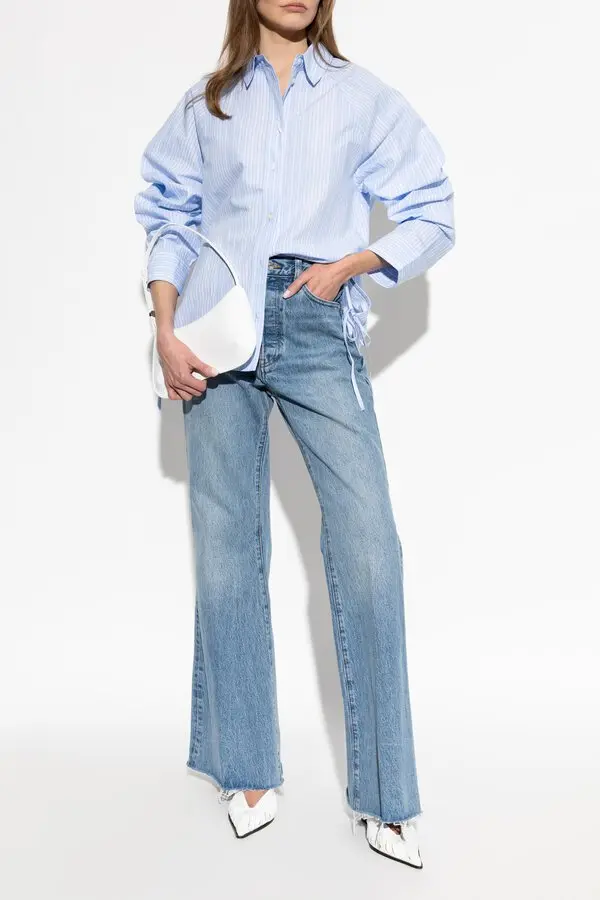 FRAME The Lax" High Rise Bootcut Jeans - Blue