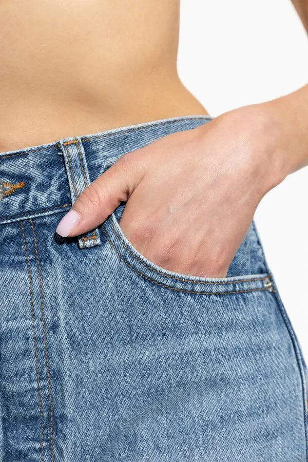 FRAME The Lax" High Rise Bootcut Jeans - Blue