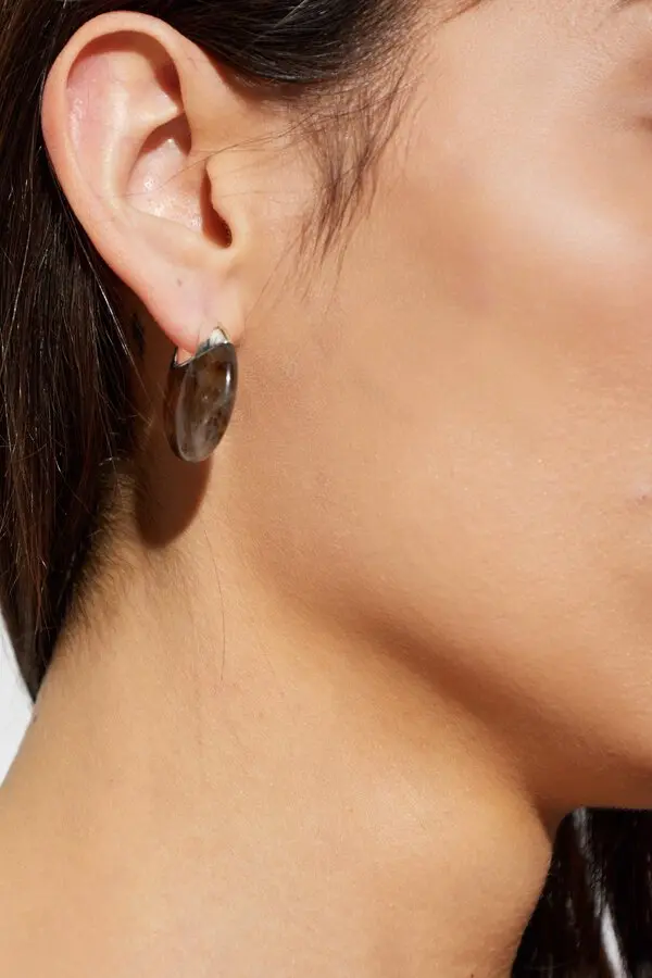 Lié Studio Erin' Sterling Hoop Earrings - Silver