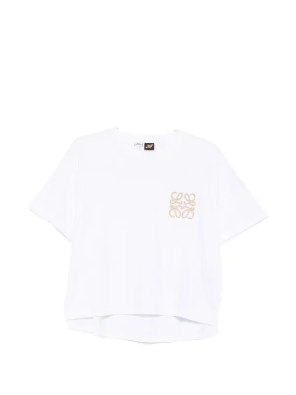 Loewe Logo Cotton T-shirt - White