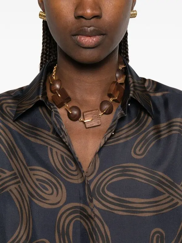 Loewe Printed Silk Shirt - Blue