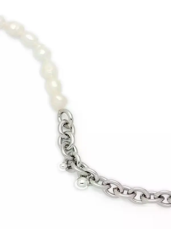 YOJ Safety-pin Detail Link Necklace