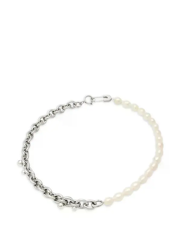 YOJ Safety-pin Detail Link Necklace
