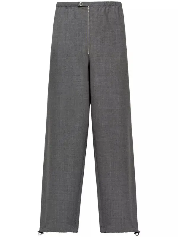 Prada Virgin Wool Tailored Trousers