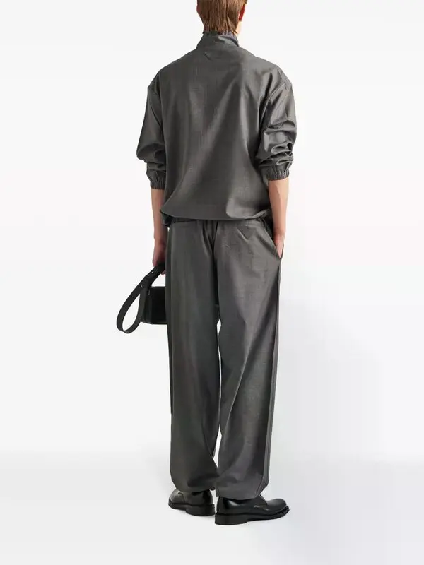 Prada Virgin Wool Tailored Trousers
