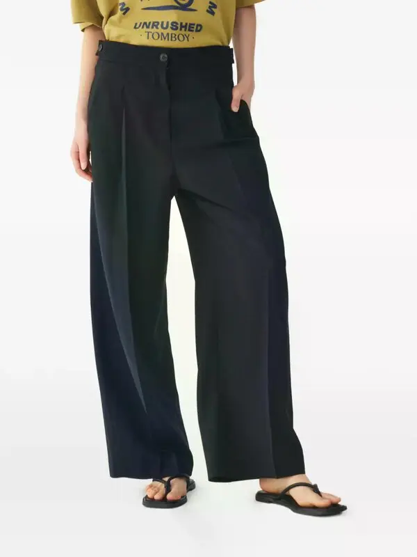 STUDIO TOMBOY Pleated Wide-leg Trousers