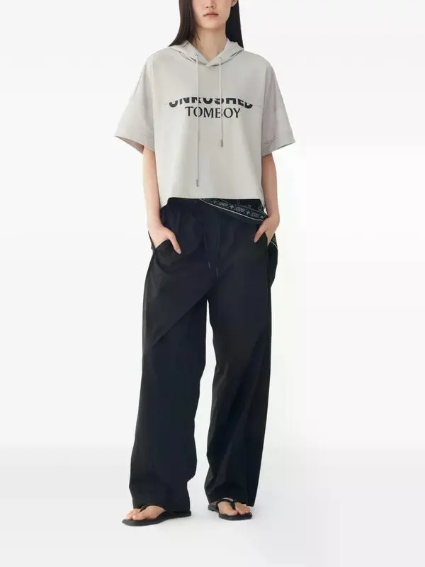 STUDIO TOMBOY Drawstring Wide Leg Trousers