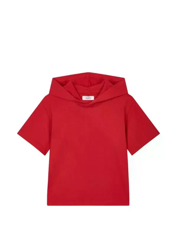STUDIO TOMBOY Short-sleeve Hoodie - Red