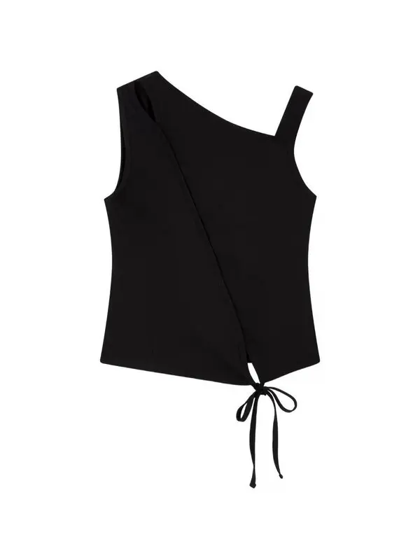 STUDIO TOMBOY Asymmetric Tie-fastening Sleeveless Top
