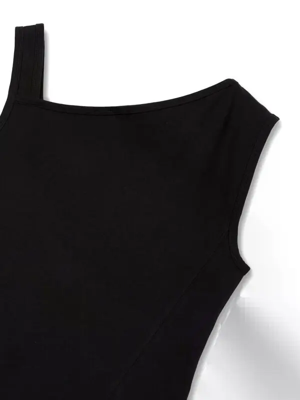 STUDIO TOMBOY Asymmetric Tie-fastening Sleeveless Top