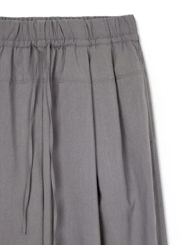 STUDIO TOMBOY Drawstring Pleated Trousers - Grey