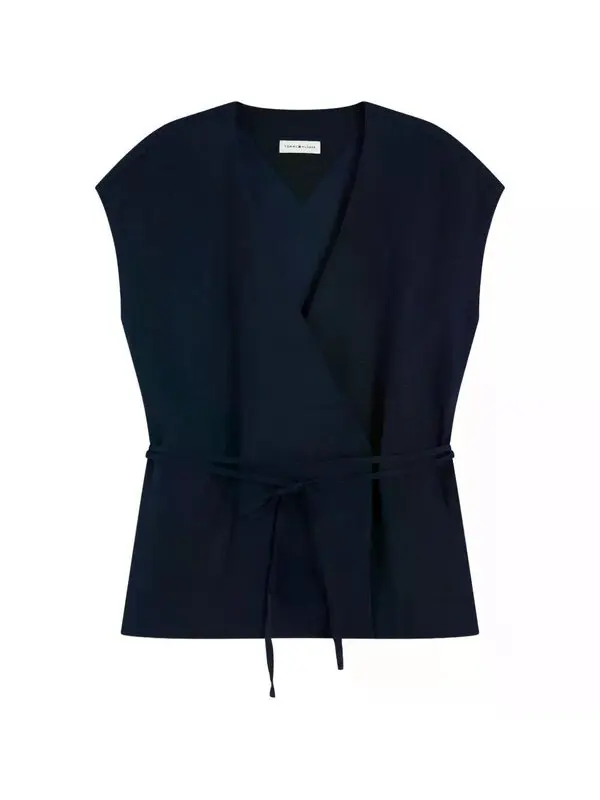 Tommy Hilfiger Linen Wrap Waistcoat
