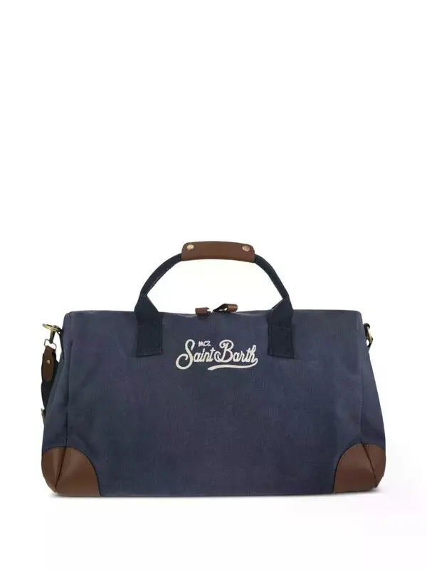 MC2 SAINT BARTH Embroidered Logo Tote Bag - Blue