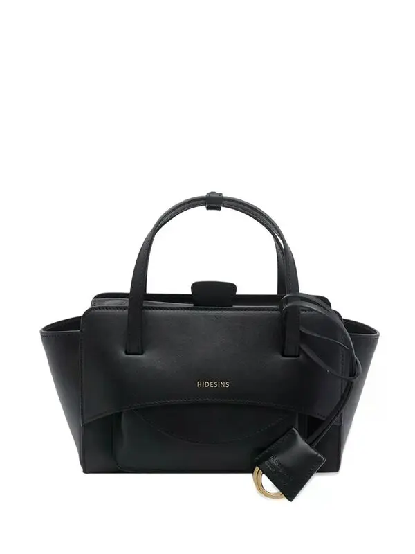 HIDESINS Small Logo-print Flap Tote Bag - Black