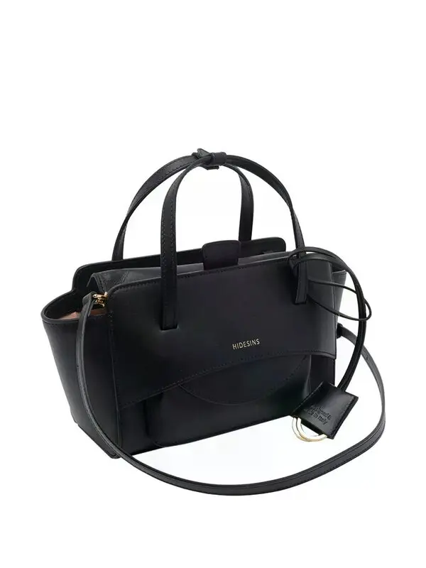 HIDESINS Small Logo-print Flap Tote Bag - Black