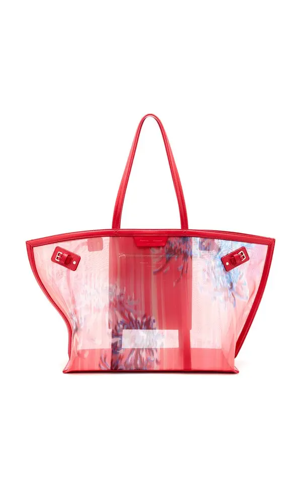 Proenza Schouler Days Carryall In Printed Mesh