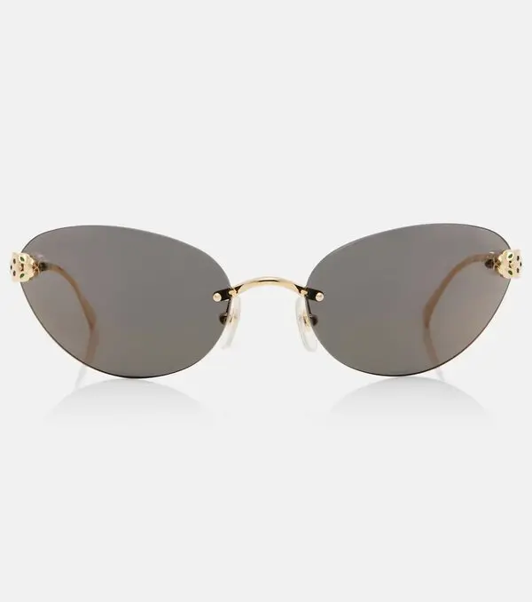 Cartier Panthère De Cat-eye Sunglasses - Gold